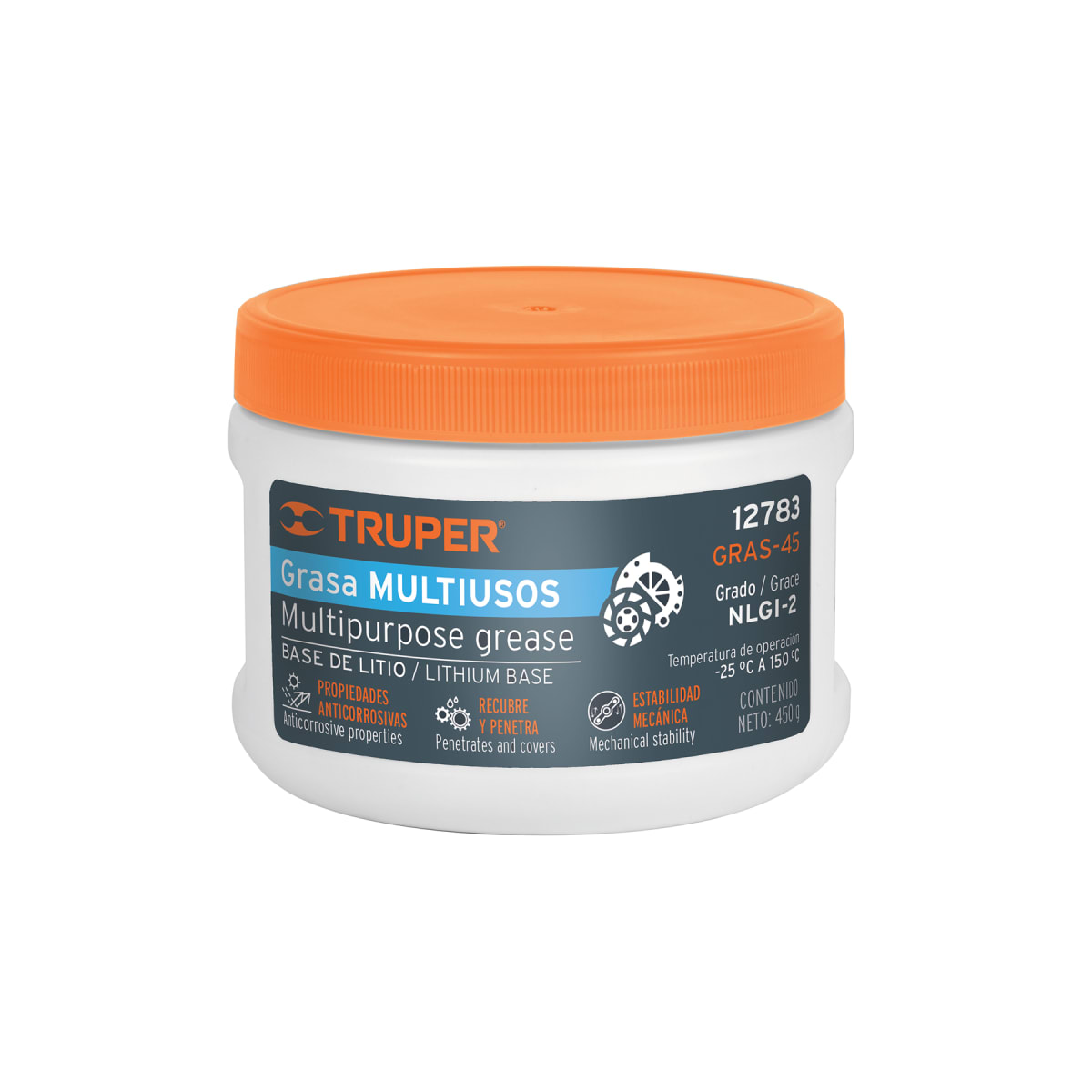 GRASA LUBRICANTE MULTIUSOS DE LITIO DE 450GR – TRUPER – Truper Perú l ...
